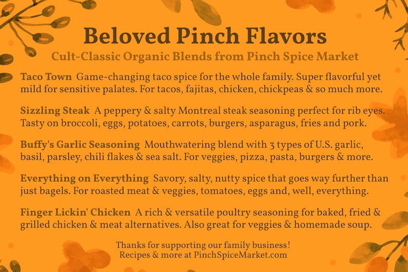 Best-selling Organic Spices Bundle | Beloved Pinch Spice Market Flavors ...