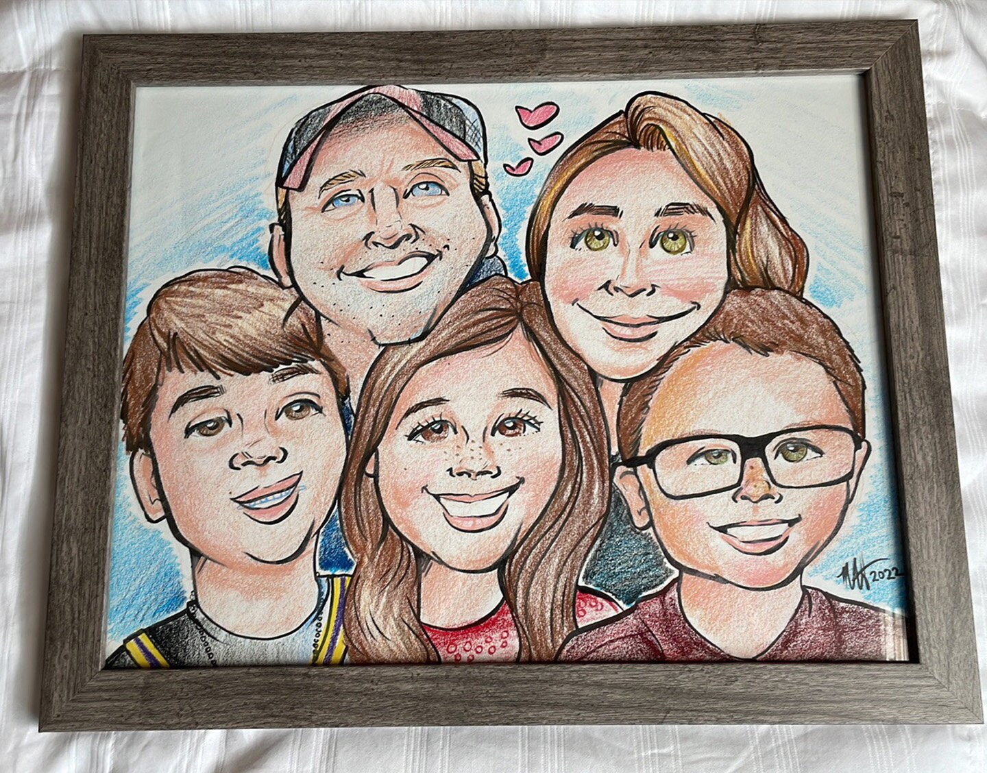 Caricature Portrait Custom Drawings From Photo Hand-drawn Using Pencil ...