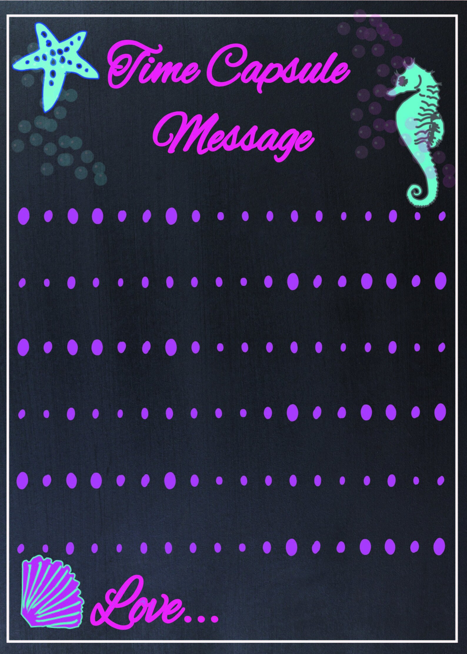 Mermaid Time Capsule, Mermaid 1st Birthday, Time Capsule, Mermaid ...