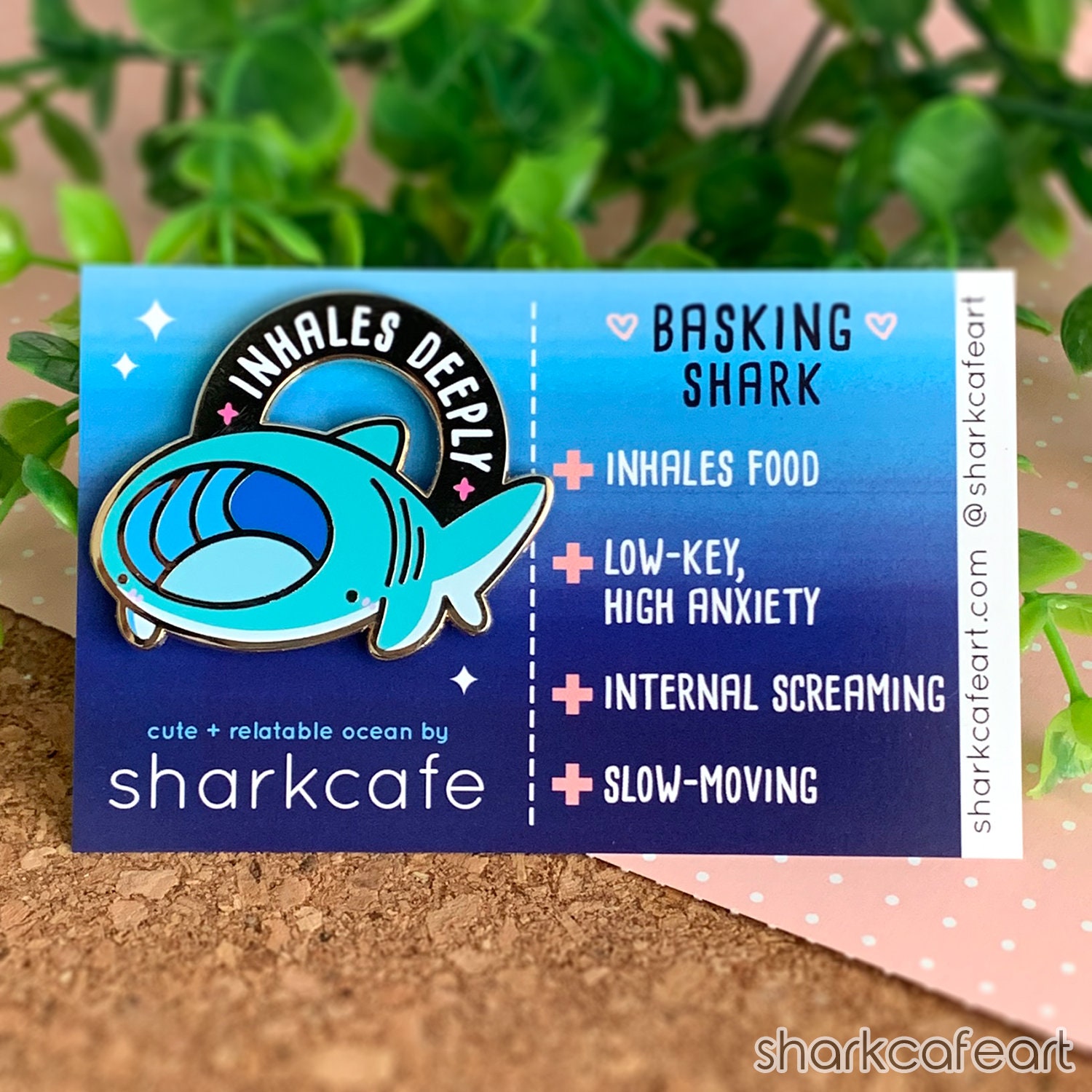 Basking Shark Hard Enamel Pin Shark Lover Gift Cute Enamel - Etsy