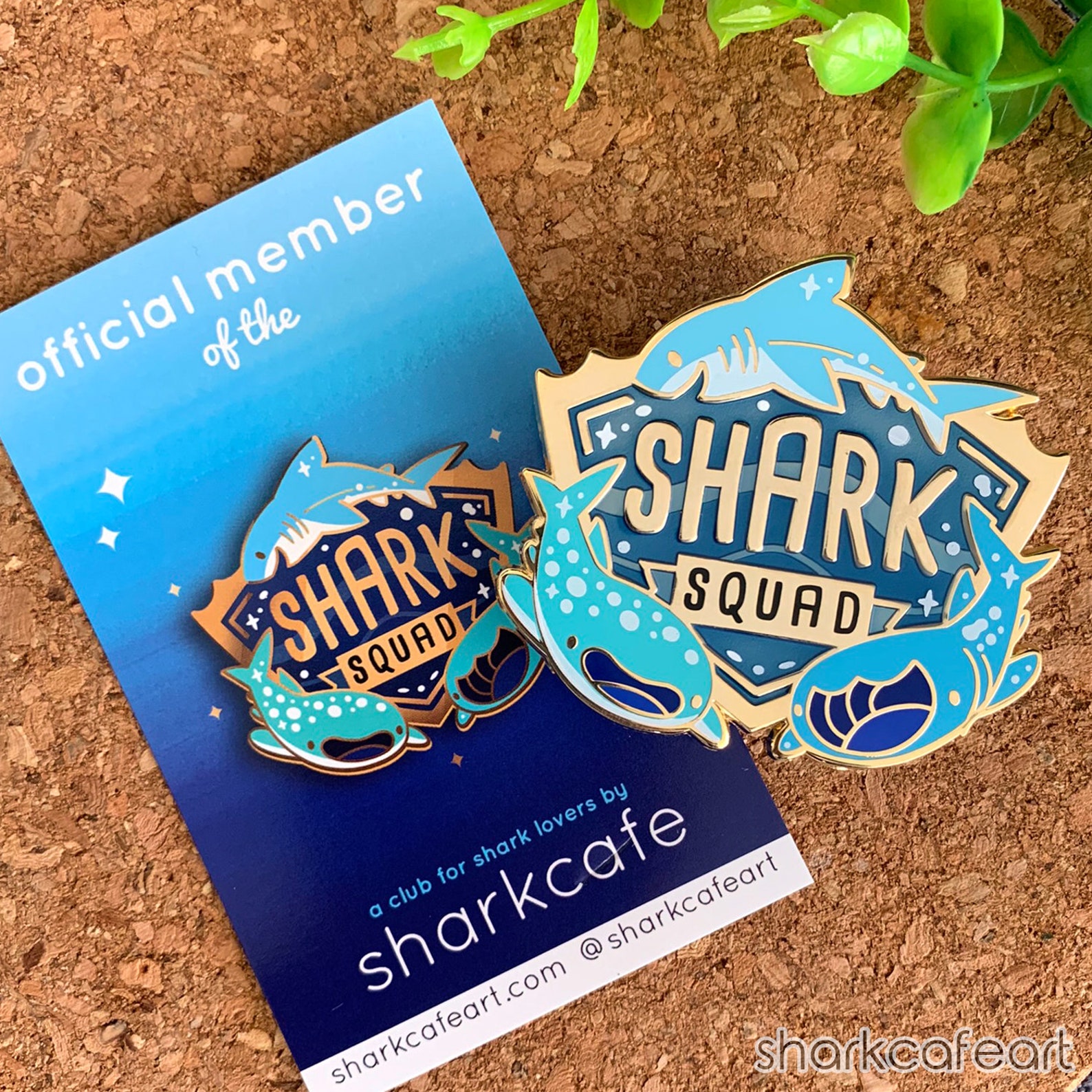 Shark Squad Hard Enamel Pin Shark Lover Enamel Pin Shark | Etsy