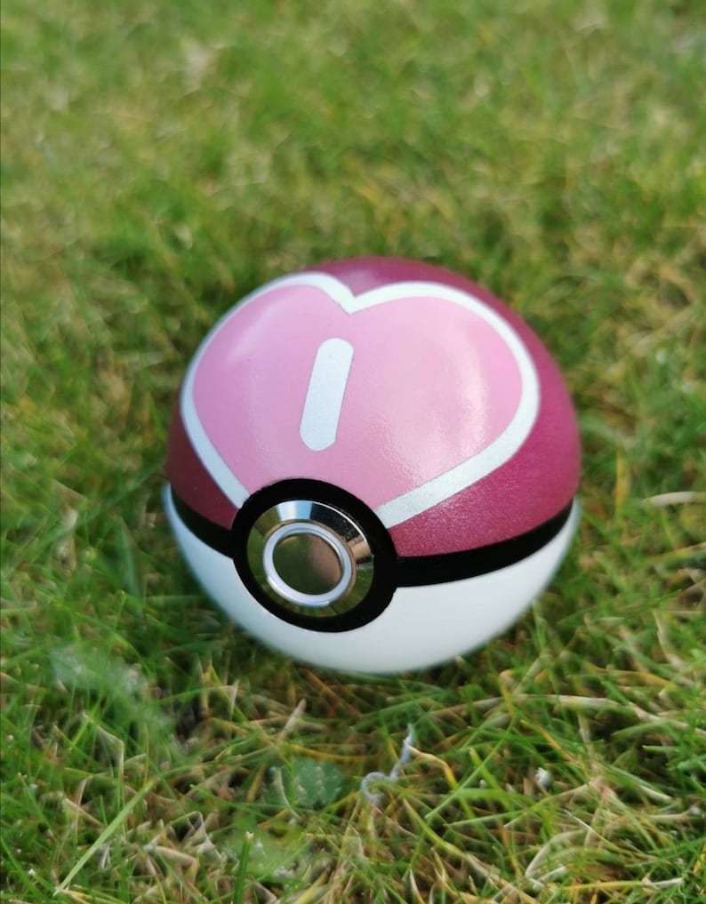 Realistic Pokeball With Light-up Button Cosplay Display - Etsy
