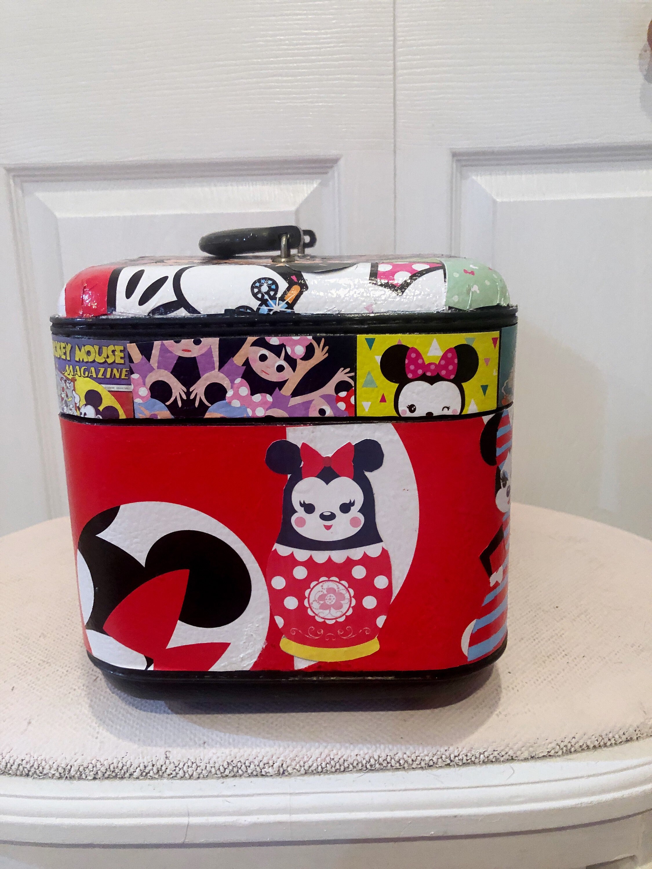 MADE TO ORDER: Minnie Mouse Inspired Train Case - Etsy