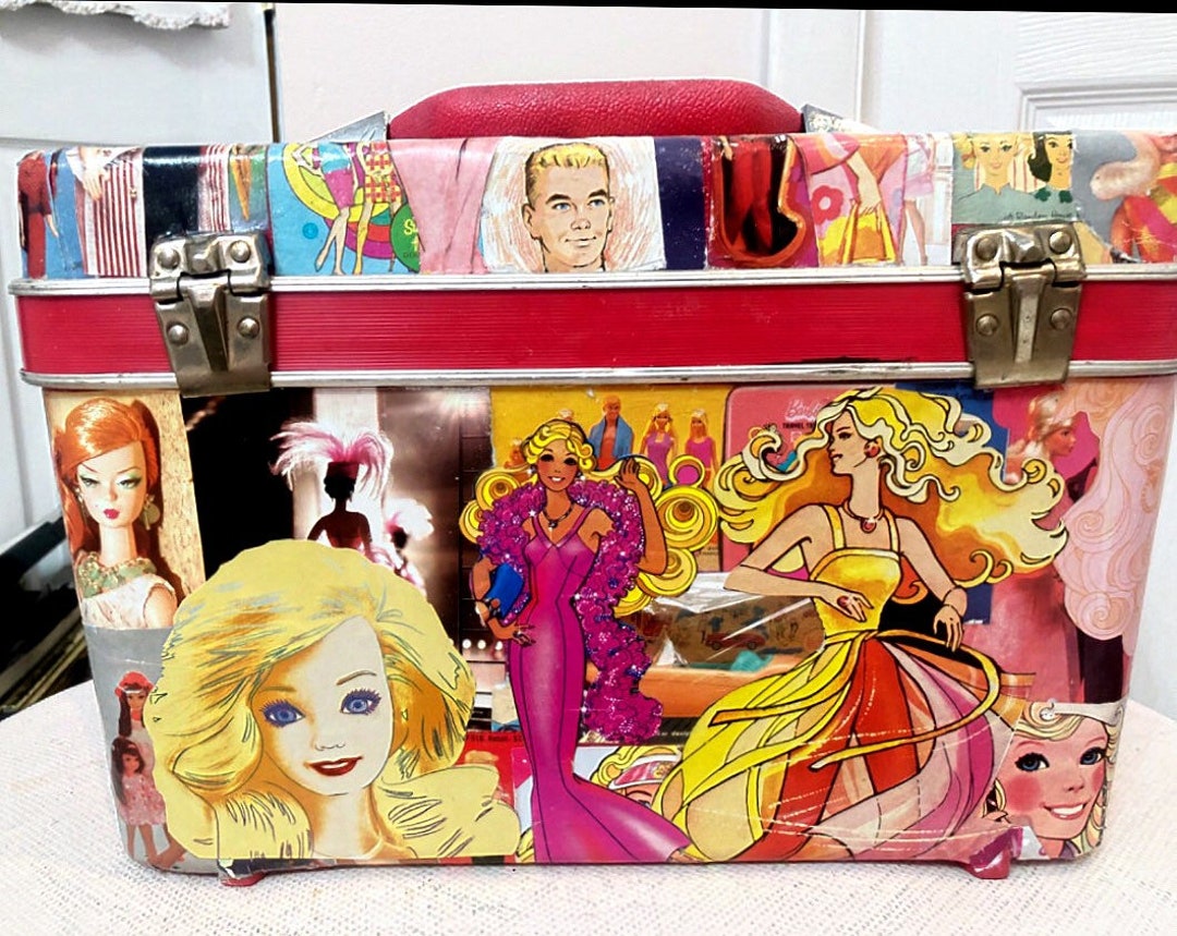 MADE TO Order-vintage Samsonite Train Case/upcycled/decoupaged Fashon ...