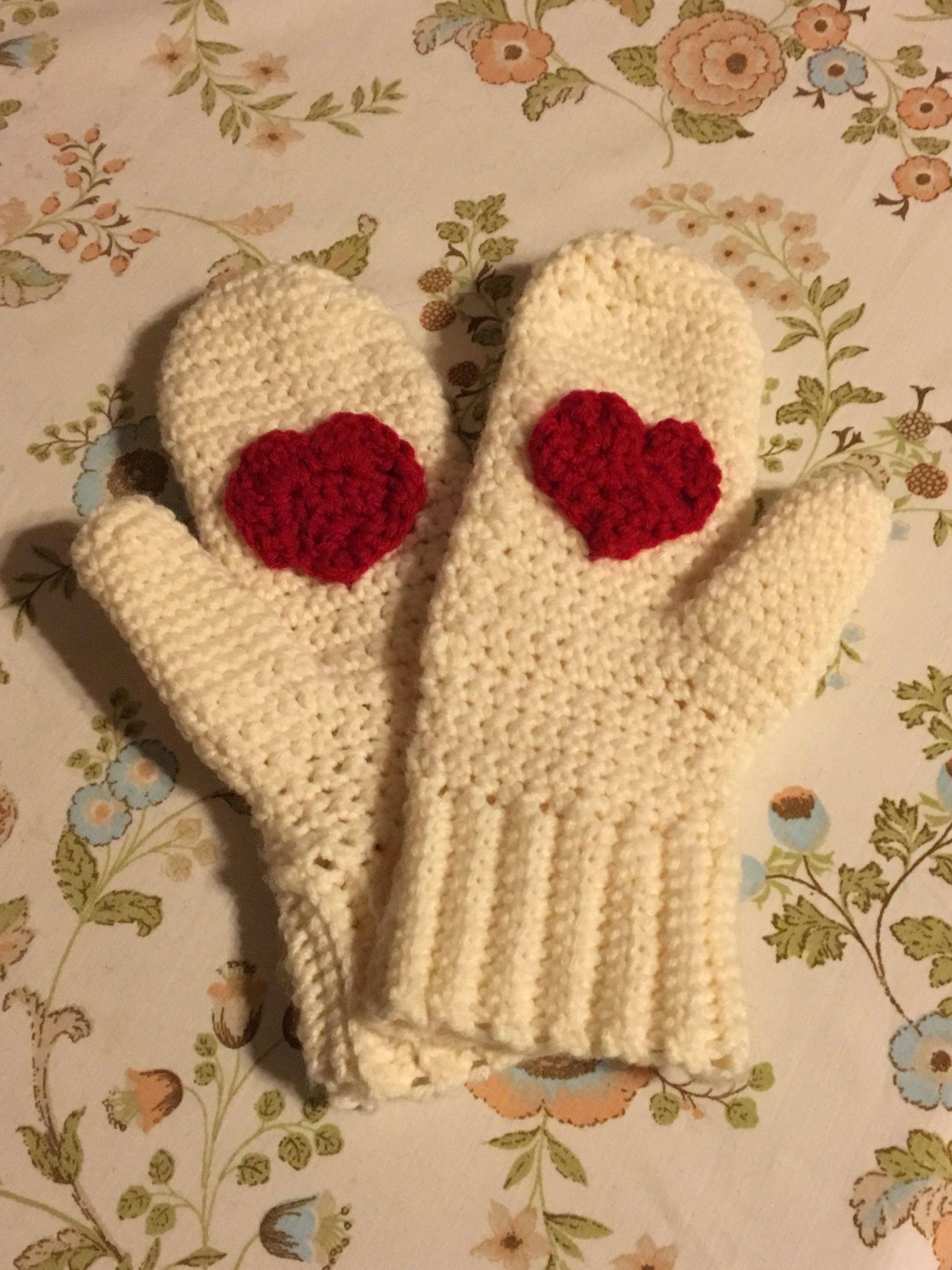 Made to Order. Sweetheart Mittens. Adorable, Warm Mittens. Womens ...