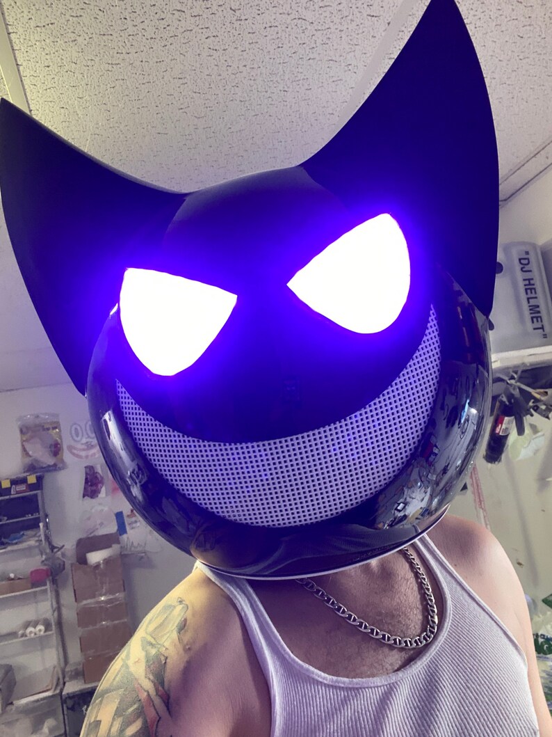 Black Kat Dj Helmet | Etsy
