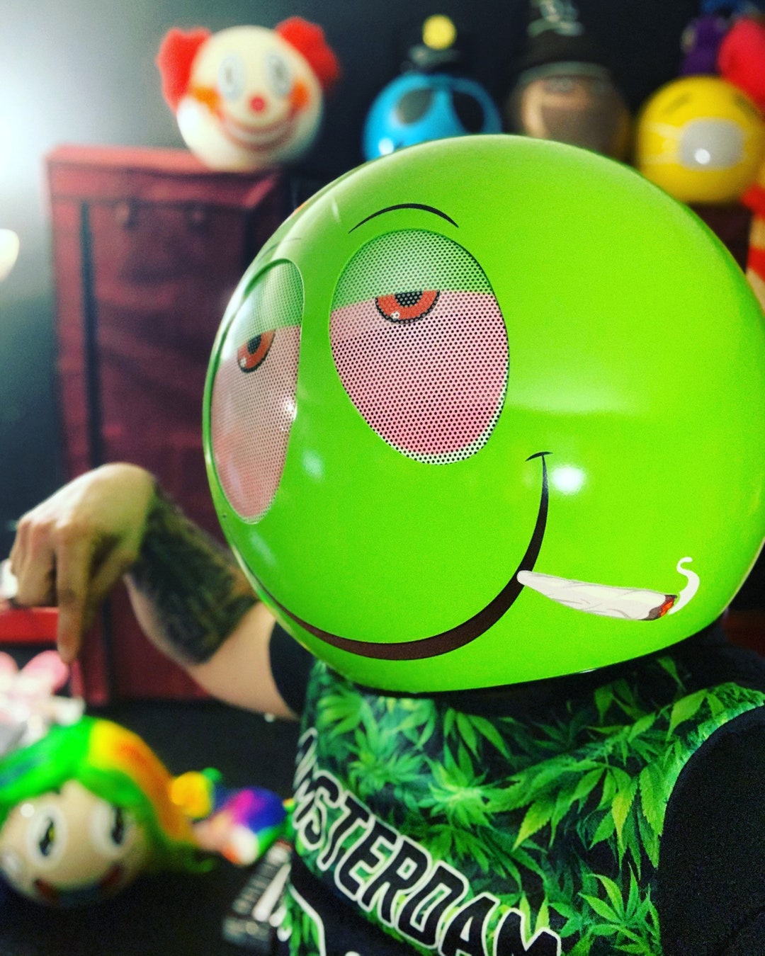 420 Weed Man Helmet - Etsy