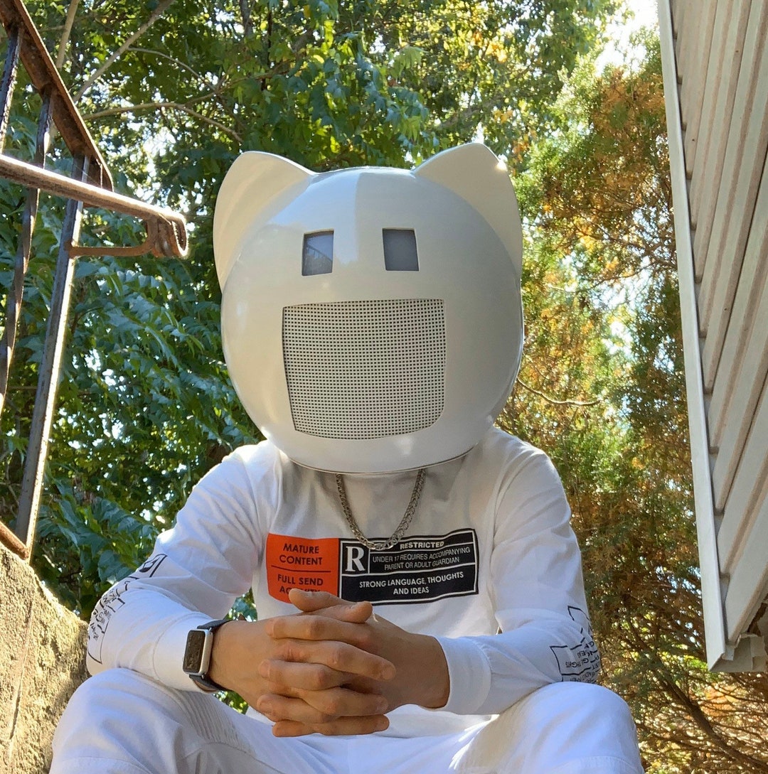 Custom Emoji Dj Helmet - Etsy