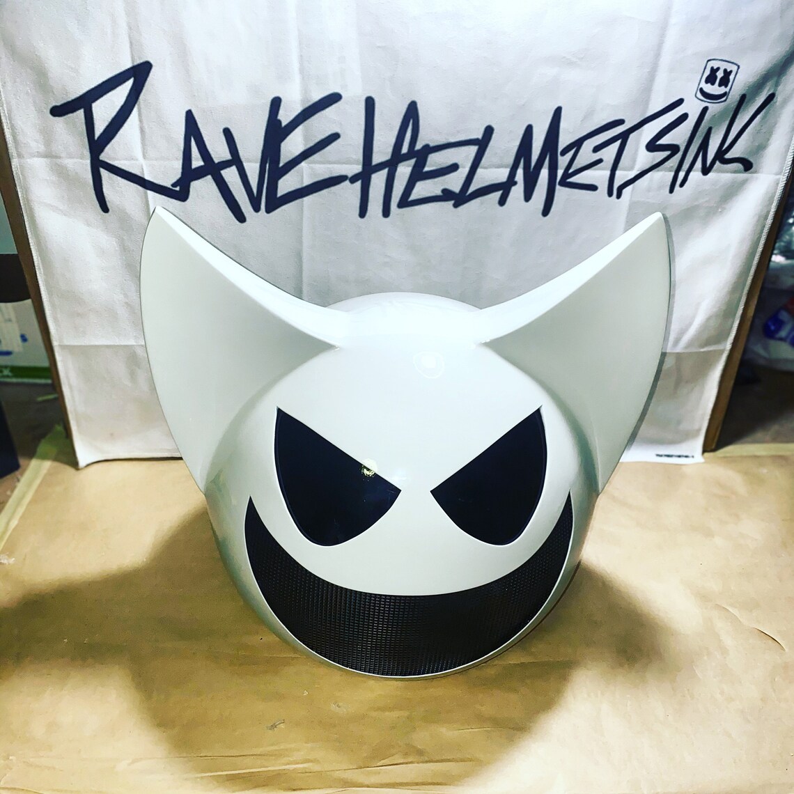 Black Kat Dj Helmet - Etsy