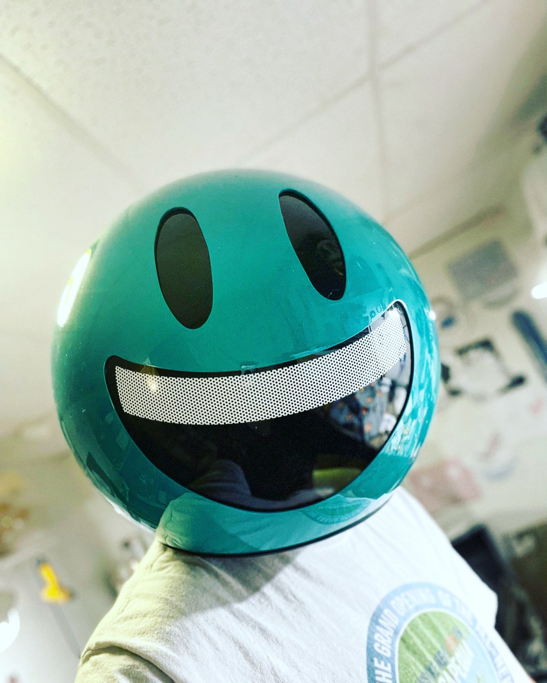 Smile Emoji Helmet - Etsy