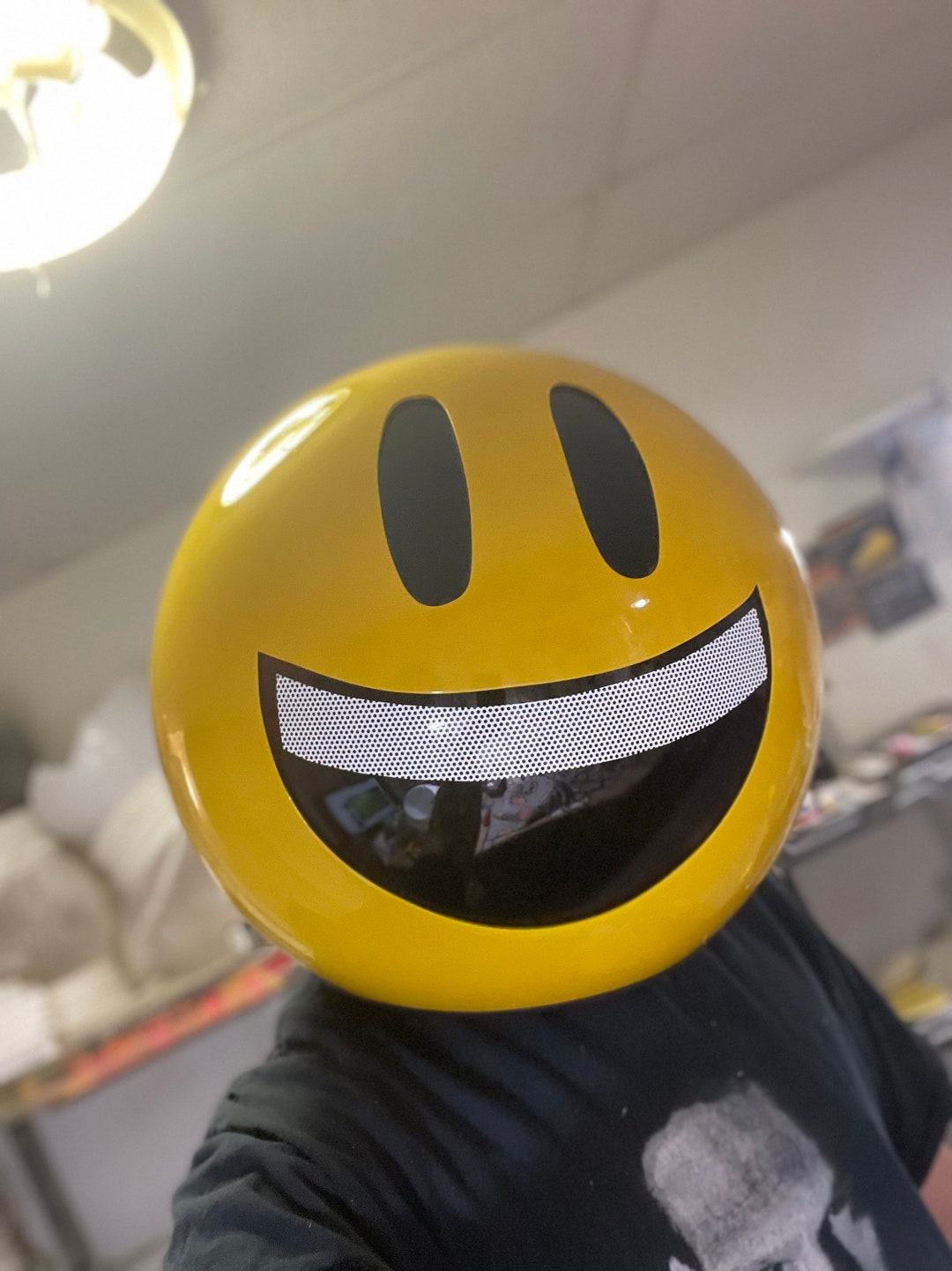 Smile Emoji Helmet - Etsy