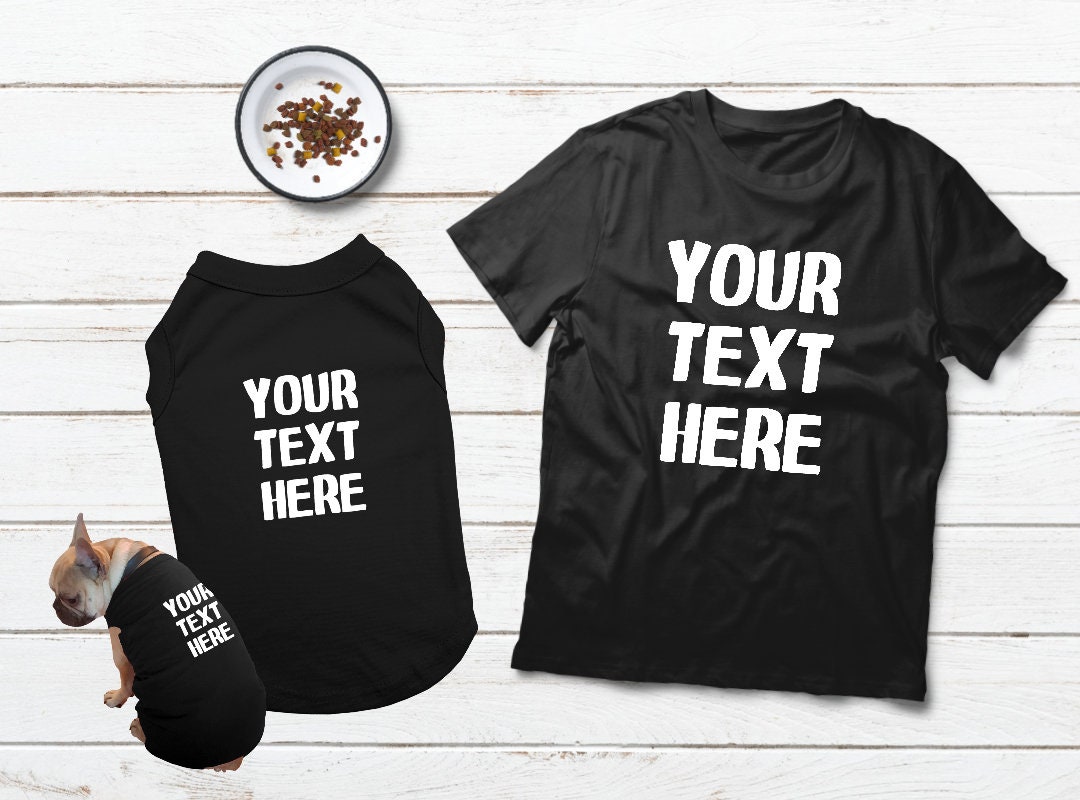 Matching Dog and Owner Outfit Custom Dog Clothes Personalized Pet Owner ...