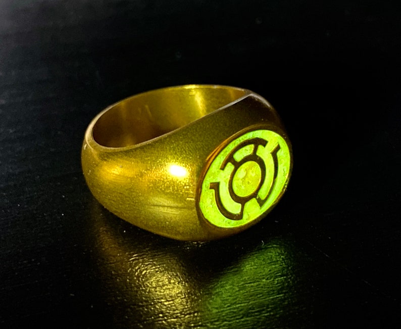 Anodized Yellow Fear Ring - Etsy