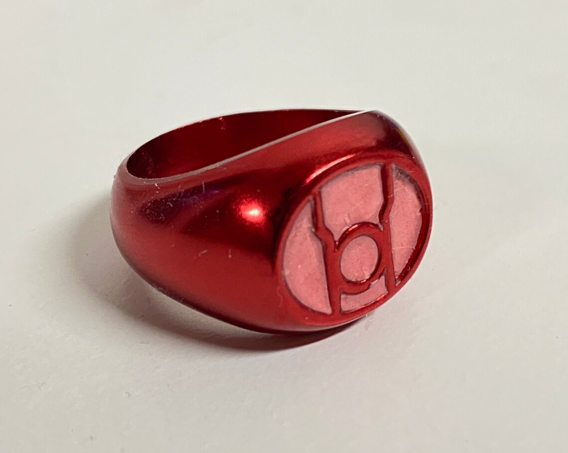 Anodized Red Lantern Ring - Etsy