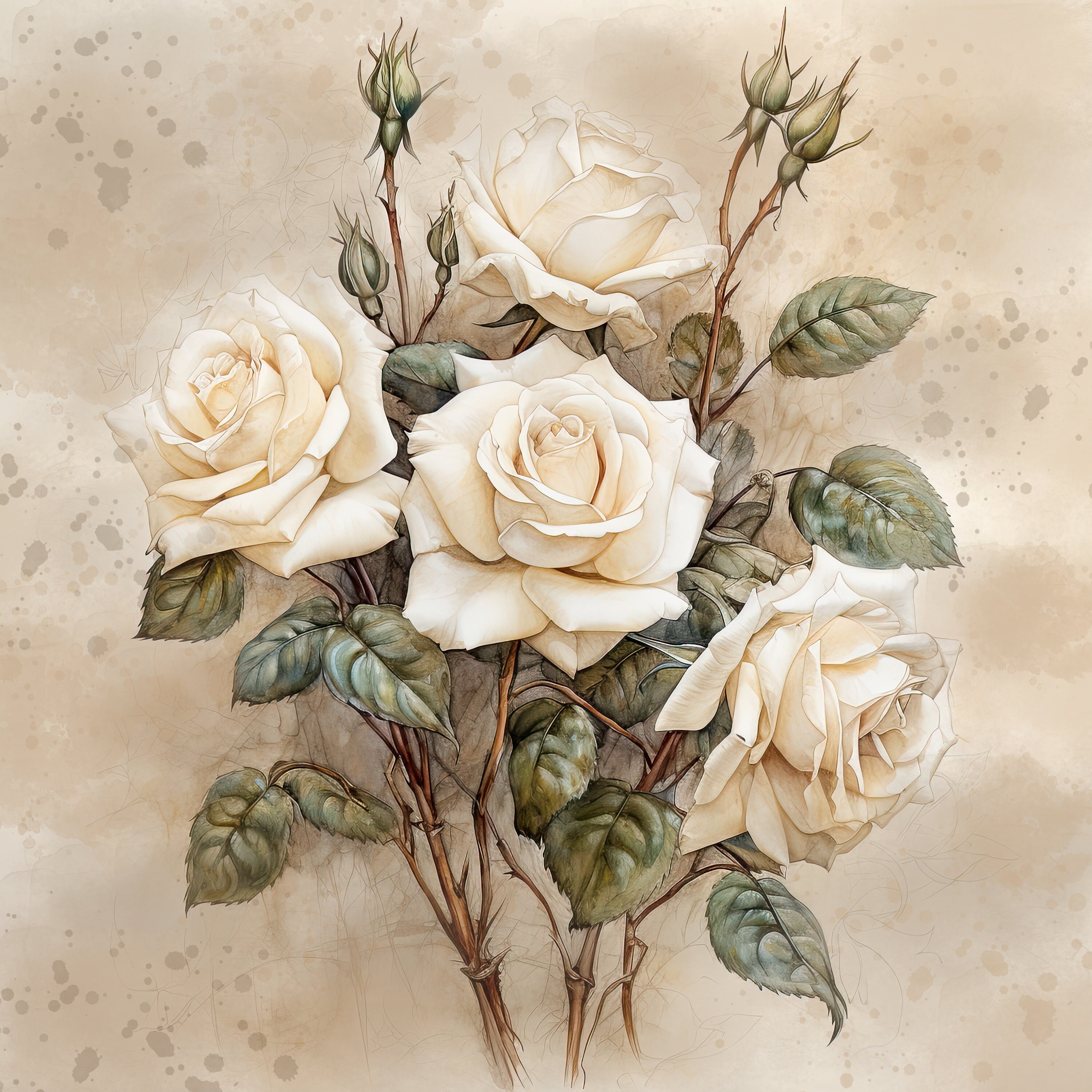 Vintage Bluebird and Roses Junk Journal Pages - Etsy
