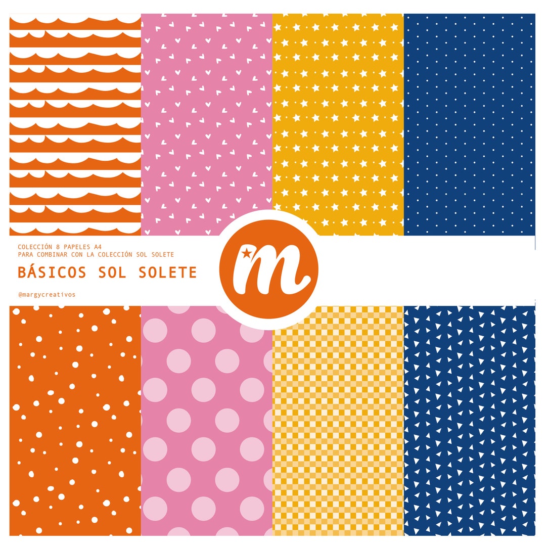 SOL, SOLETE BASICS. Basic Papers to Combine With the Sol, Solete Collection - Etsy