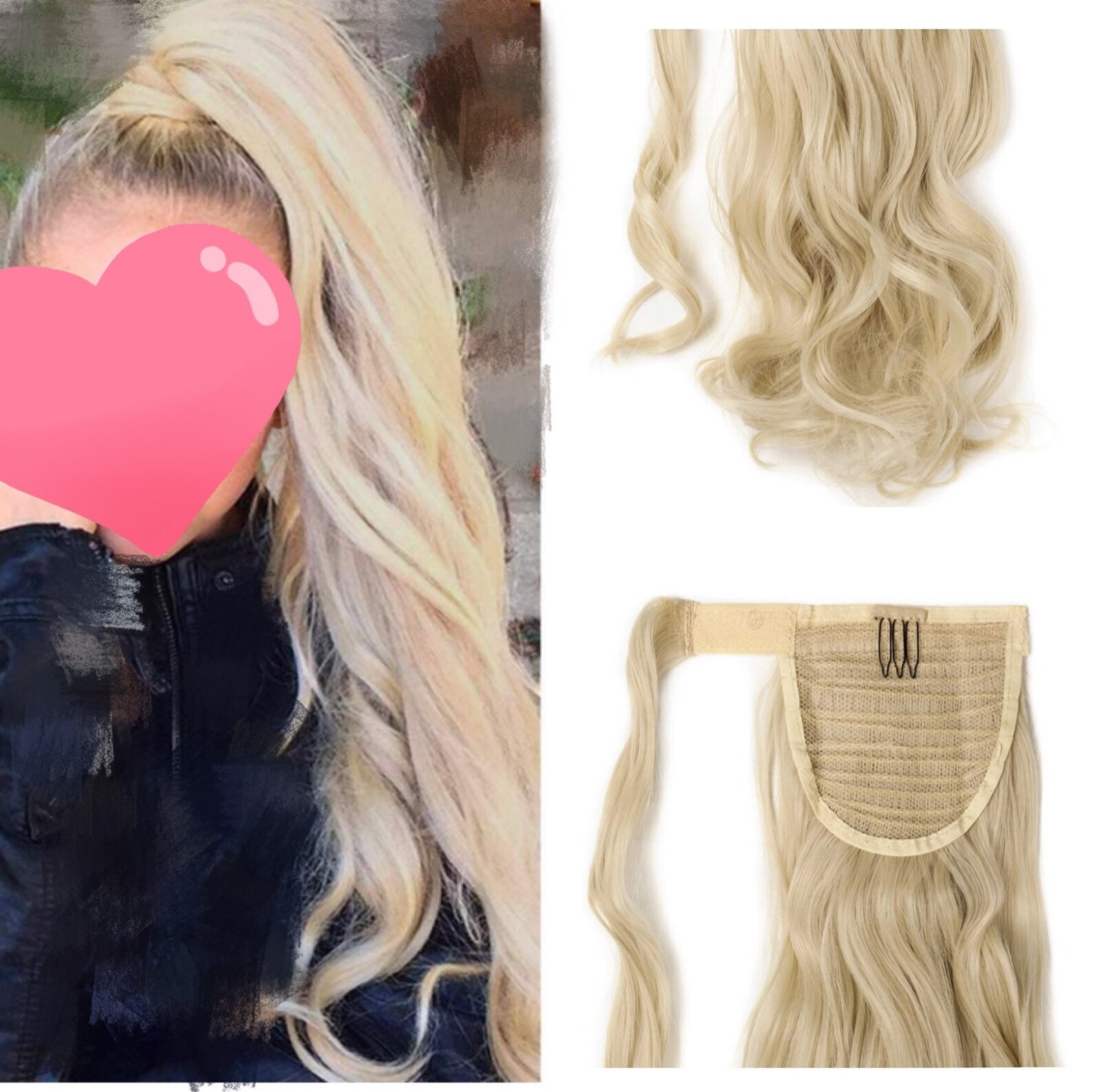 23 Ponytail Curly Synthetic One Piece Clip in Hair | Etsy