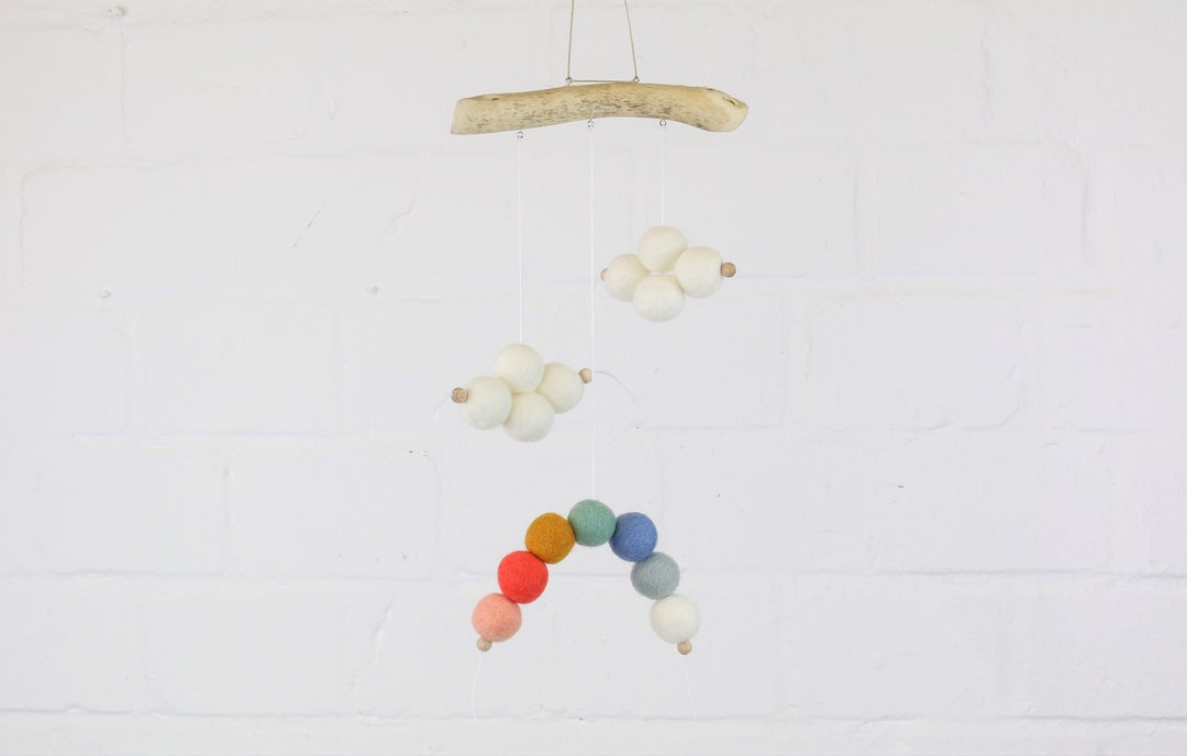 Customizable Mobile rainbow Cloud Driftwood Rainbow Individual Gift for ...
