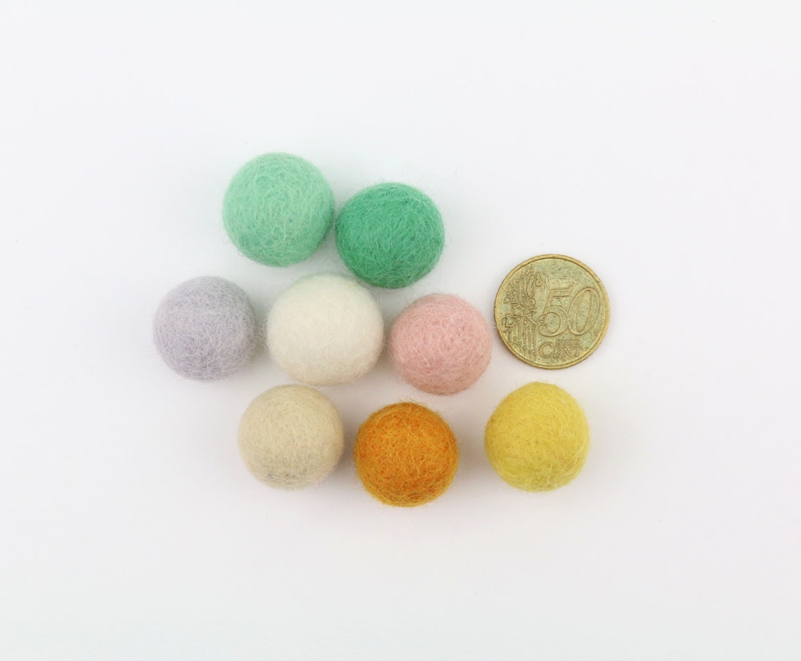 Colorful Felt Ball Mix 2 Cm >only While Stocks Last!