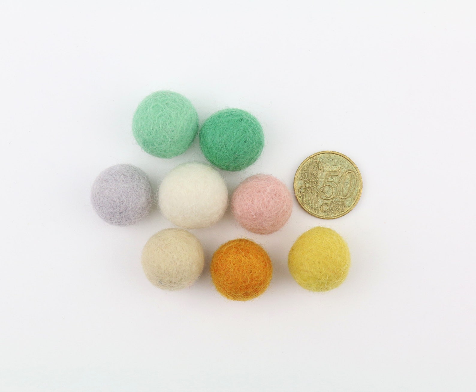 Colorful Felt Ball Mix 2 Cm >only While Stocks Last!