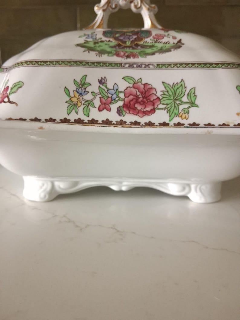 Copeland Spode Lidded Tureen- Old Bow Pattern - Etsy