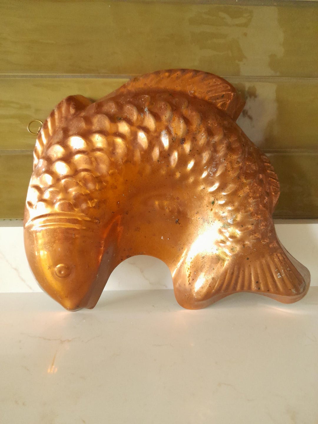 Vintage Copper Fish Mould Tagus Portugal - Wall Decor 9.5" - Etsy