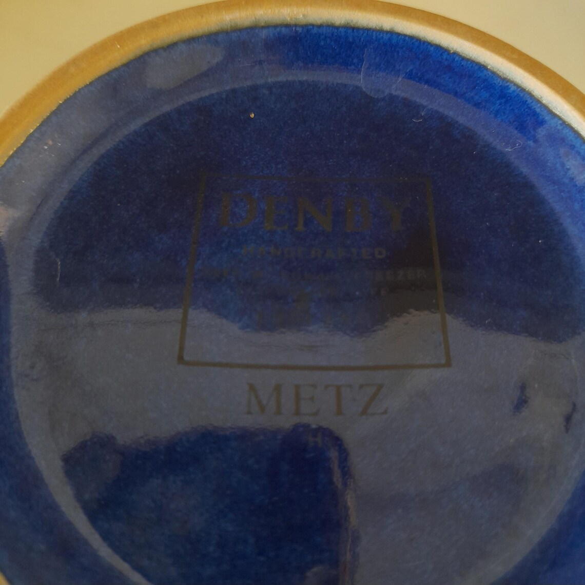 Denby METZ Blue and Green 8" Tall Pitcher - Etsy