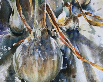Onion painting | Etsy