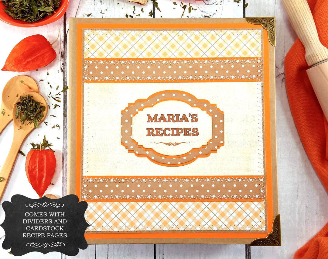 Family Recipe Binder With Inserts Refillable Custom Cookbook - Etsy