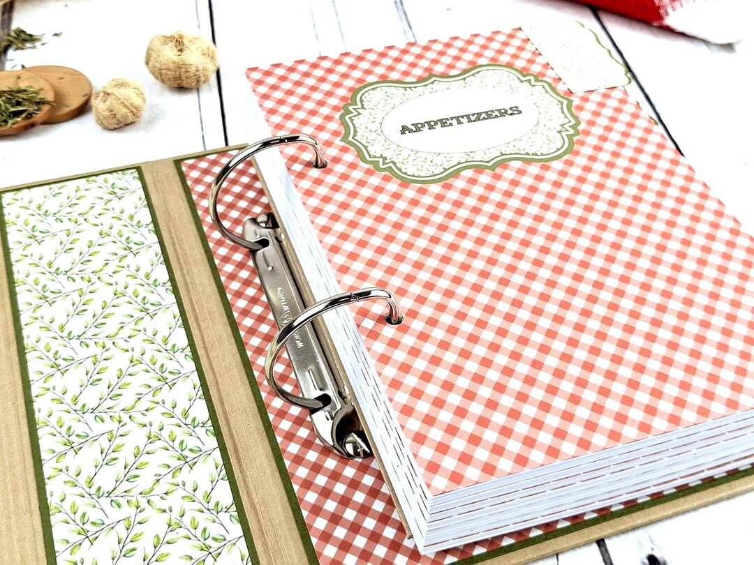 Cottagecore Recipe Book Binder: Refillable Farmhouse Cookbook, Custom ...