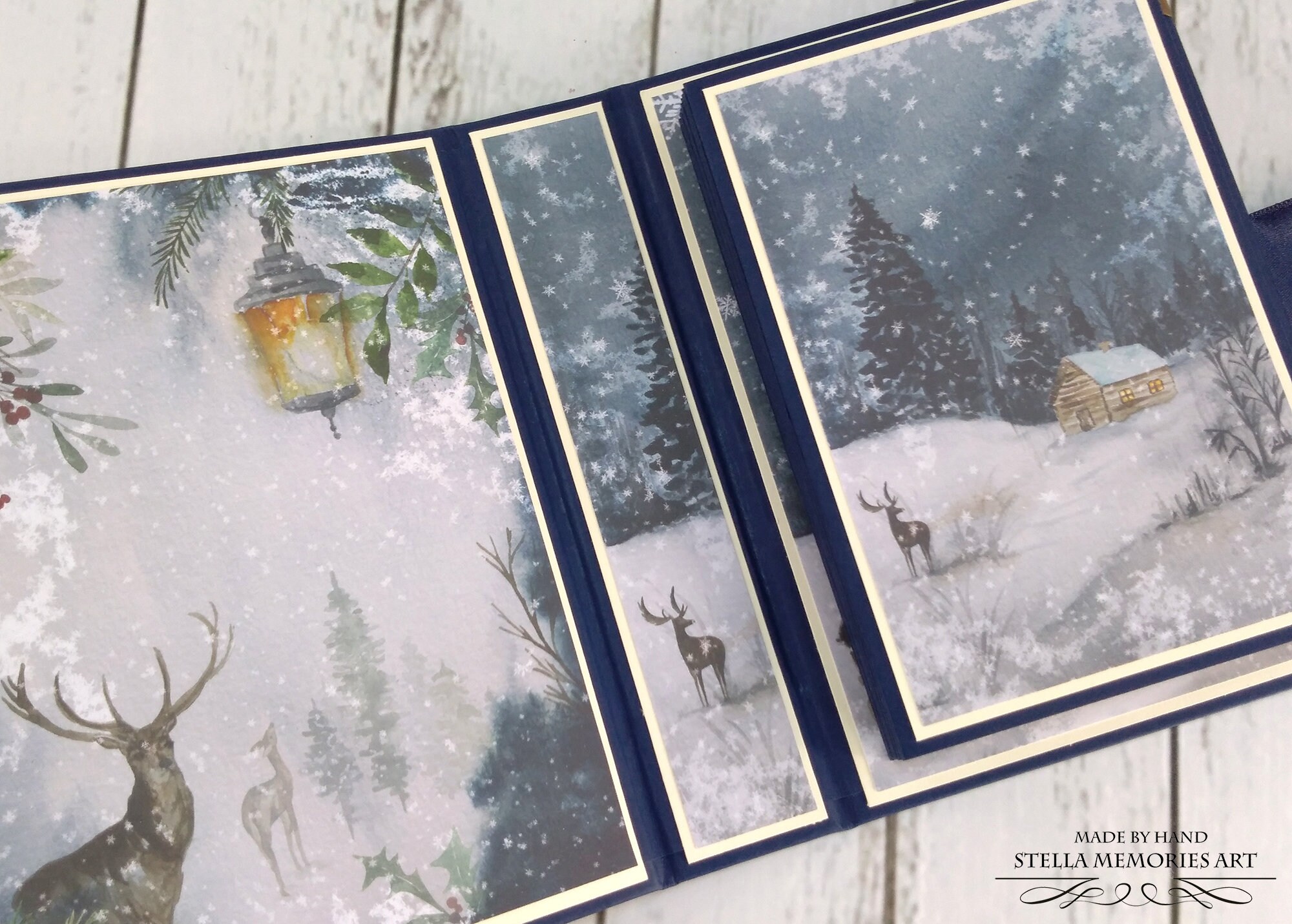 Family Winter Holiday Photo Album Christmas Mini Photo Album - Etsy