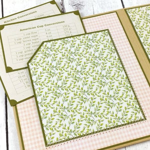 Family Cookbook Binder, Farmhouse Kitchen Recipe Book, Custom Recipe ...