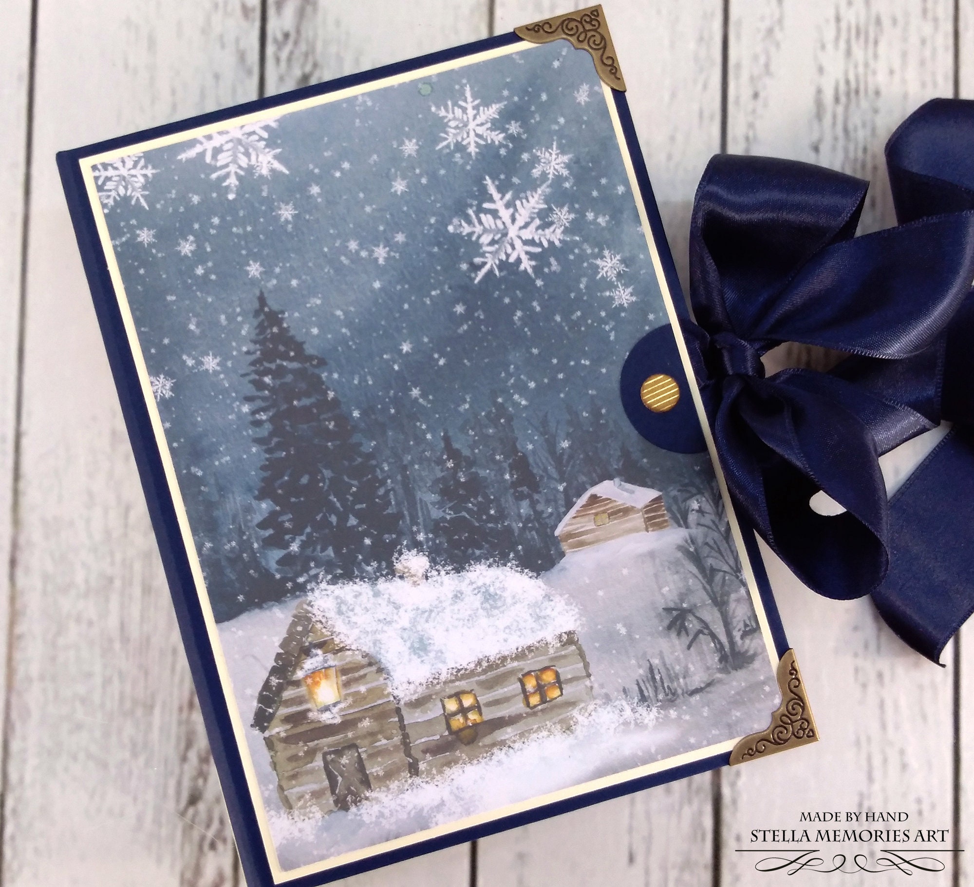 Family Winter Holiday Photo Album Christmas Mini Photo Album - Etsy
