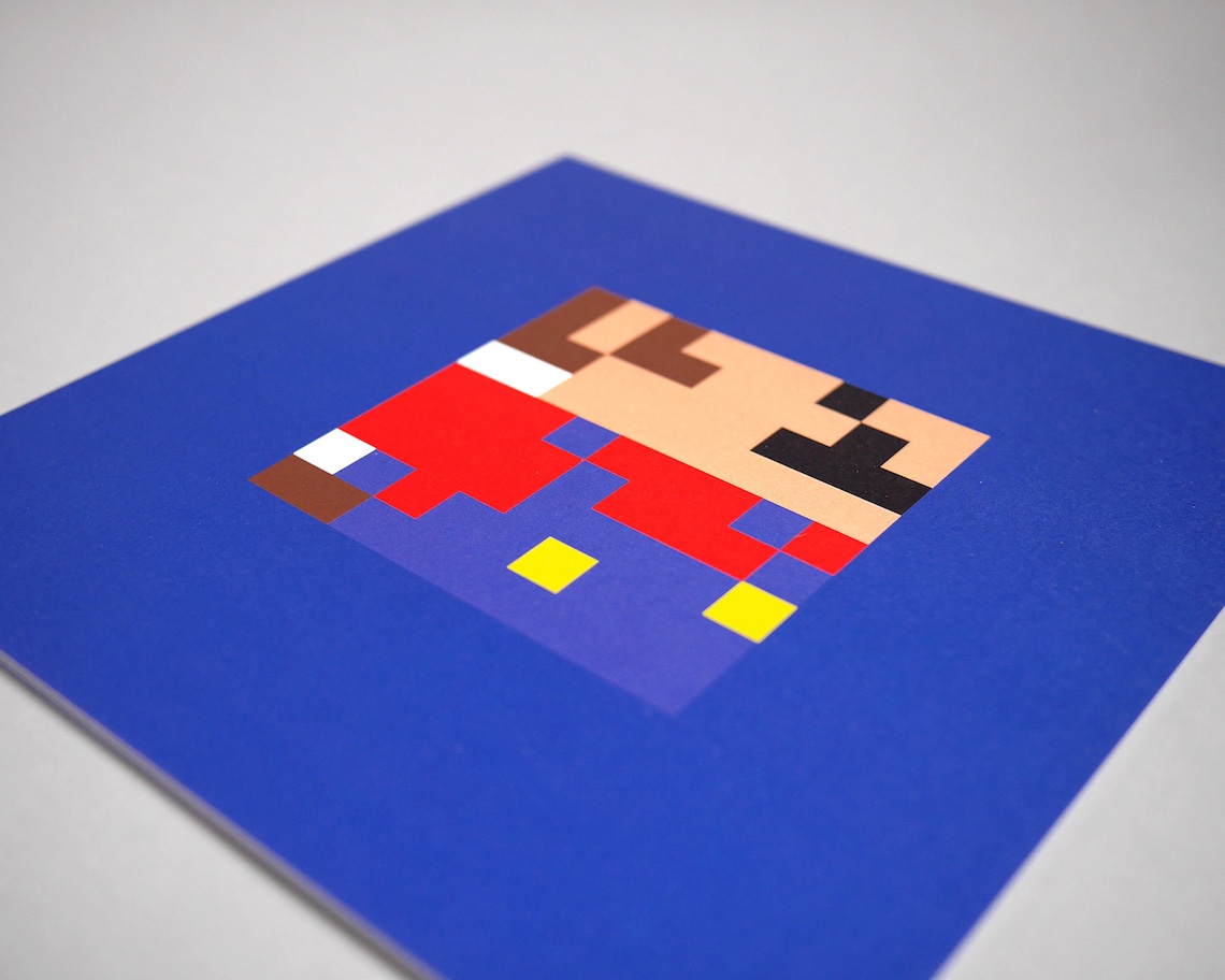 Póster de Super Mario Retro Pixel - Etsy México