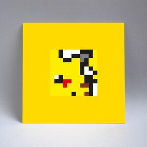 4 Pokemon Pixel 8bit Posters Starters Set Pikachu - Etsy