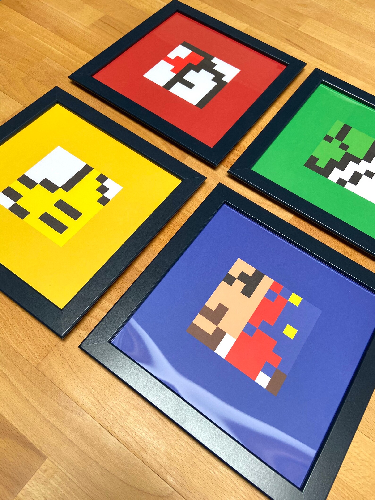 4 Super Mario Nintendo Pixel 8bit Posters Set 1 - Etsy