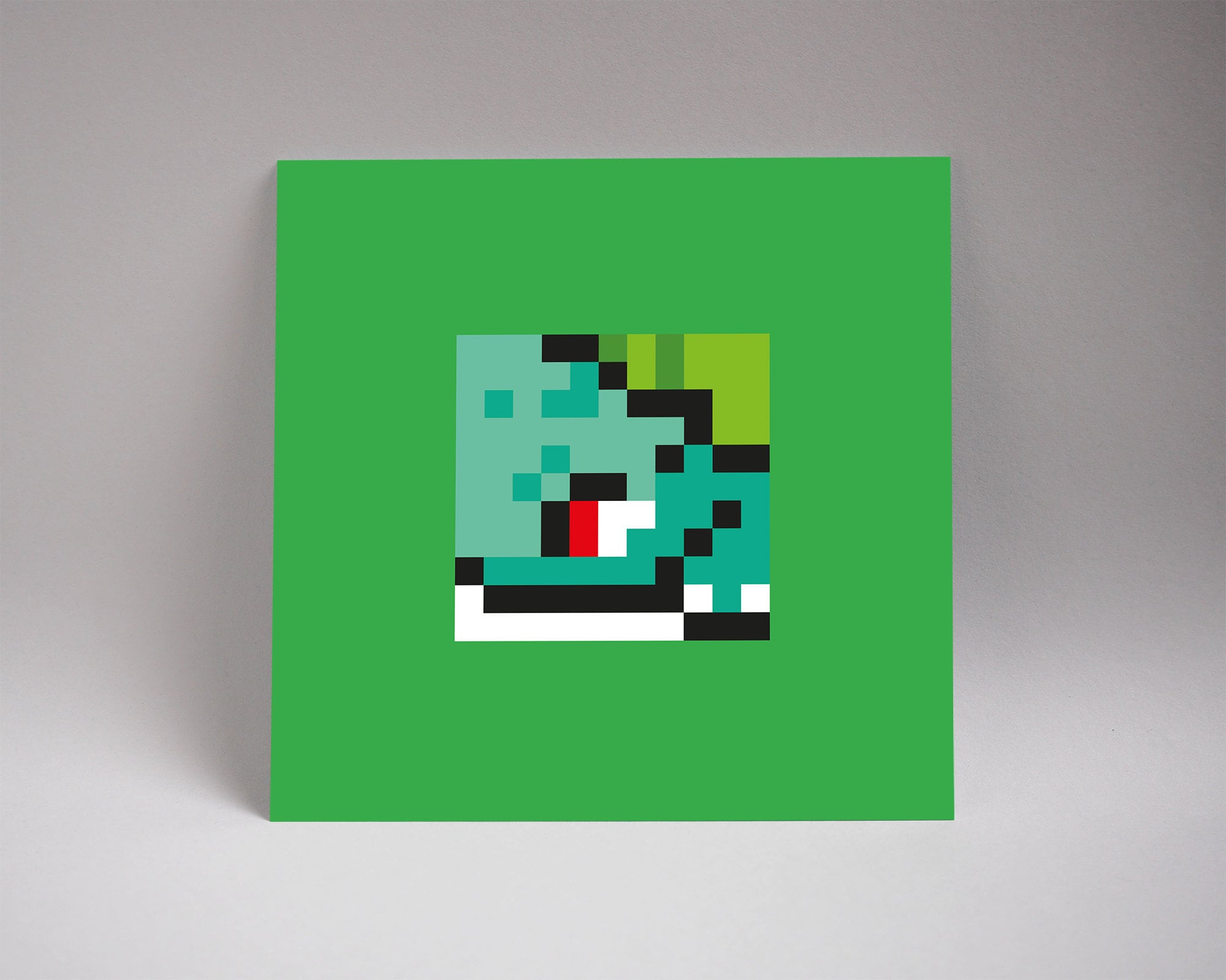 Bulbasaur Pixel Art Grid