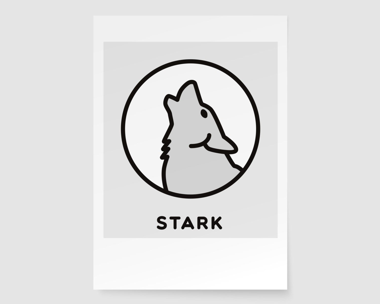 House Stark Poster Game of Thrones Sigil Print A4 Stark - Etsy