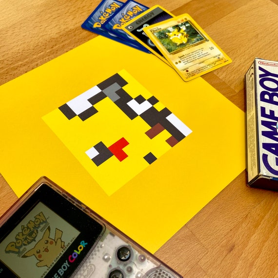 Pikachu Pokemon Pixel Art Poster - Etsy