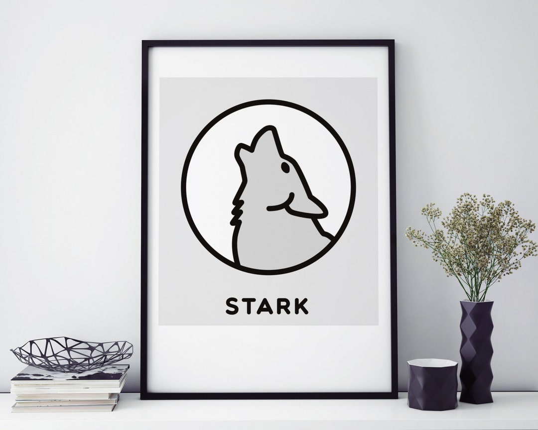 House Stark Poster Game of Thrones Sigil Print A4 Stark - Etsy