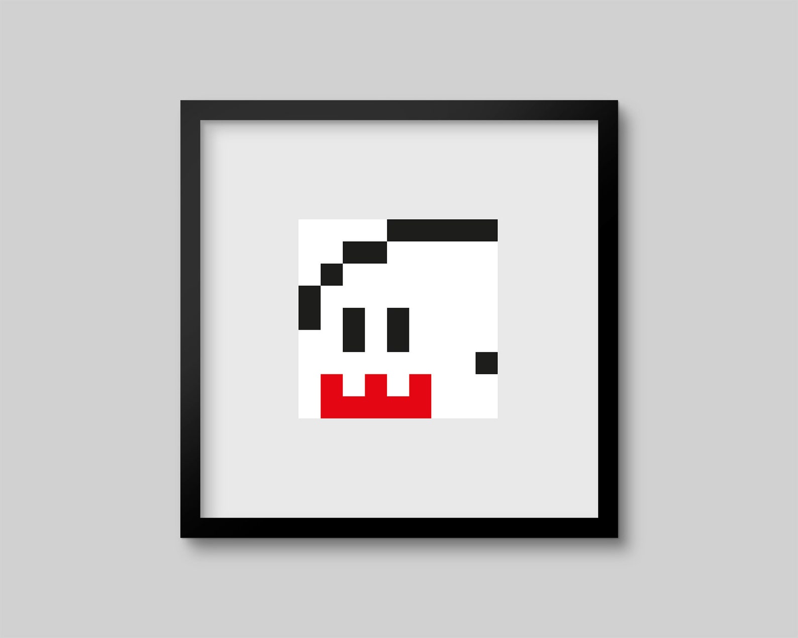 Super Mario Boo Retro Pixel Poster - Etsy
