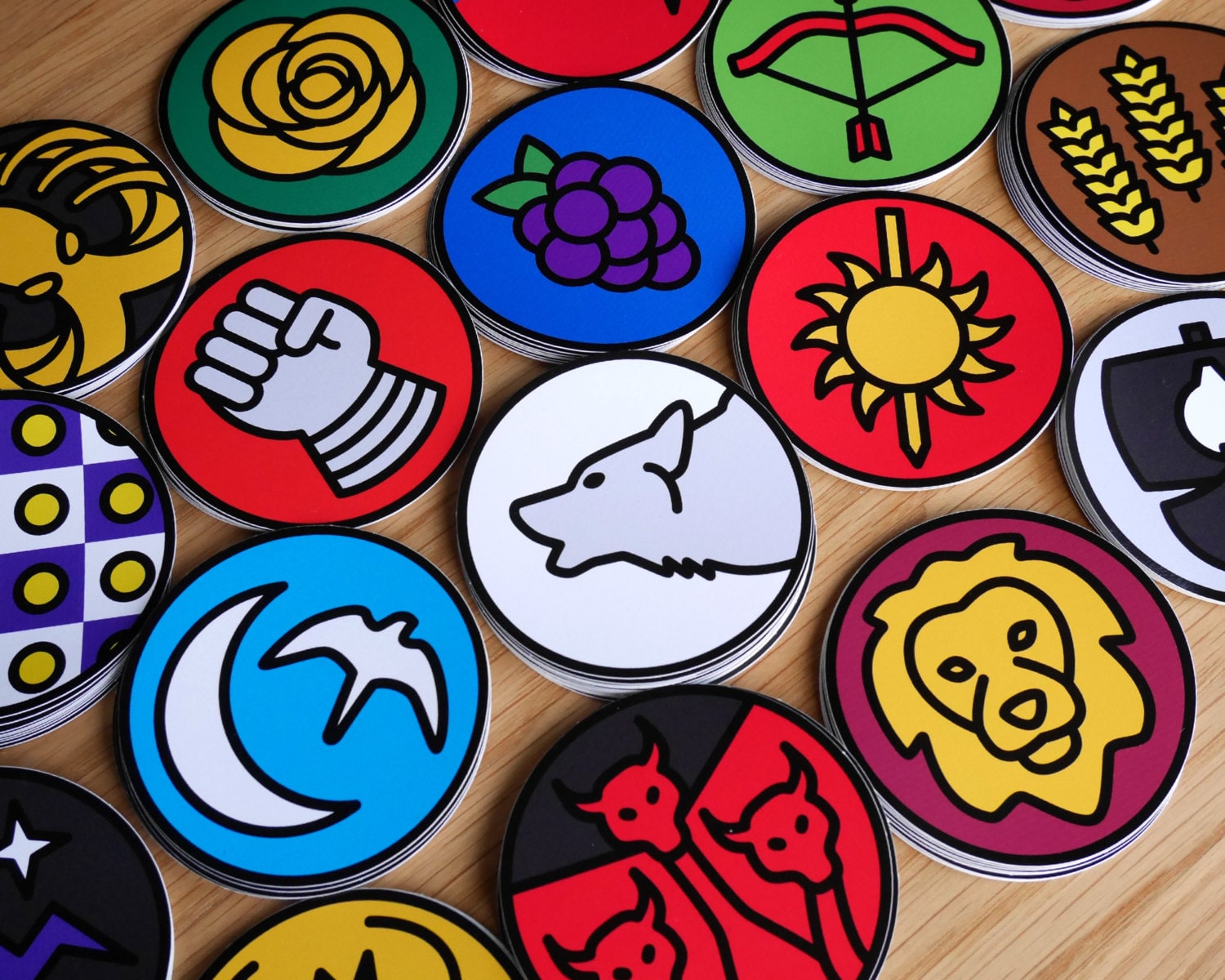 Game of Thrones House Sigils Stickers, Houses of Westeros, Game of ...
