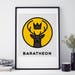 House Baratheon Poster, Game of Thrones Sigil Print A4, Baratheon ...