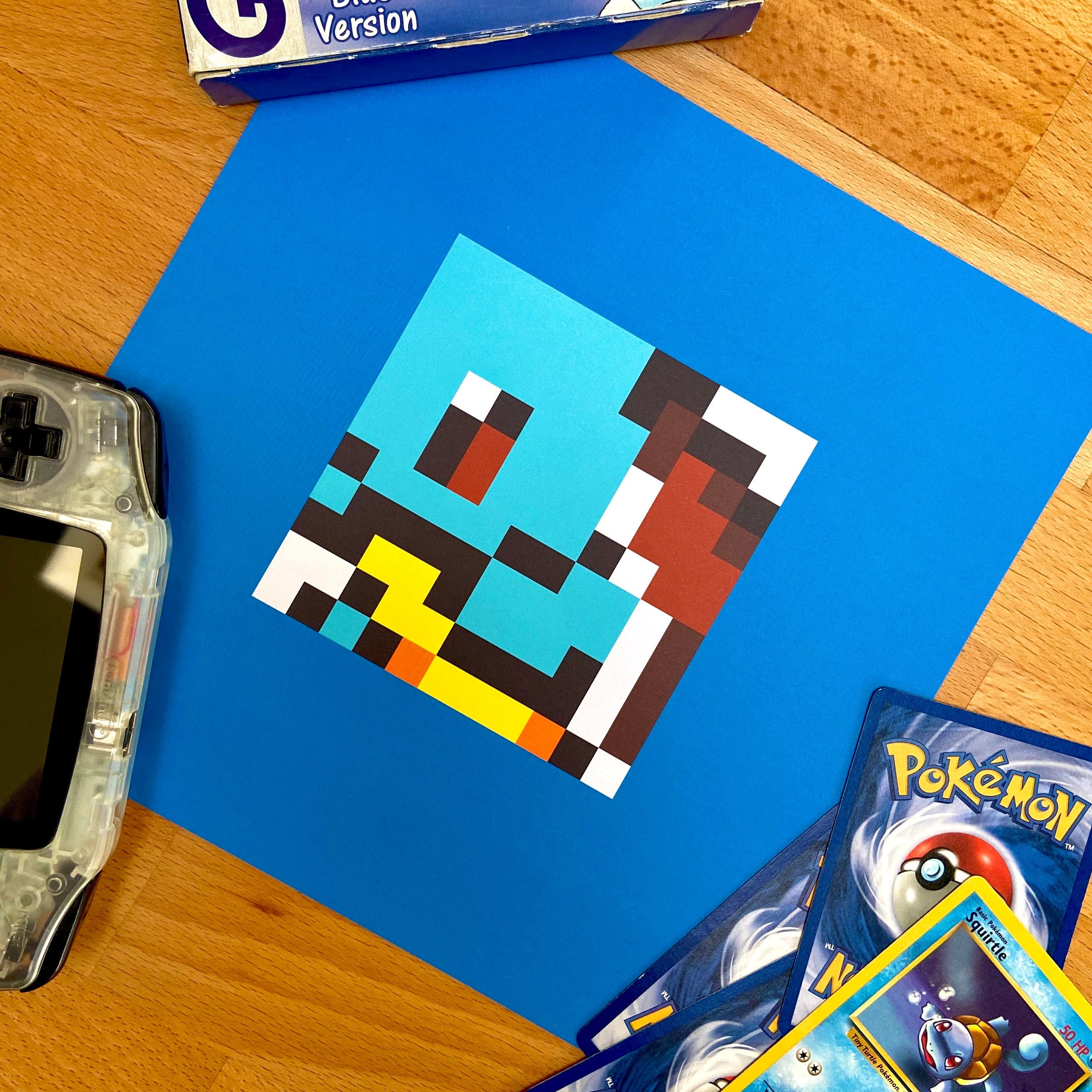 Squirtle Pixel Art Templates