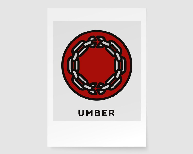 Game of Thrones Houses Posters - Set of 4. House Umber, Baratheon ...