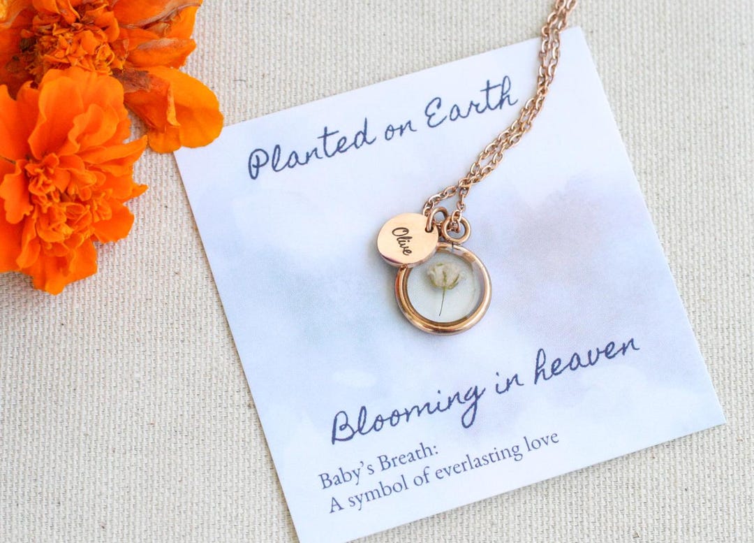 Rose Gold Miscarriage Necklace, Miscarriage Gift for Moms, Miscarriage ...