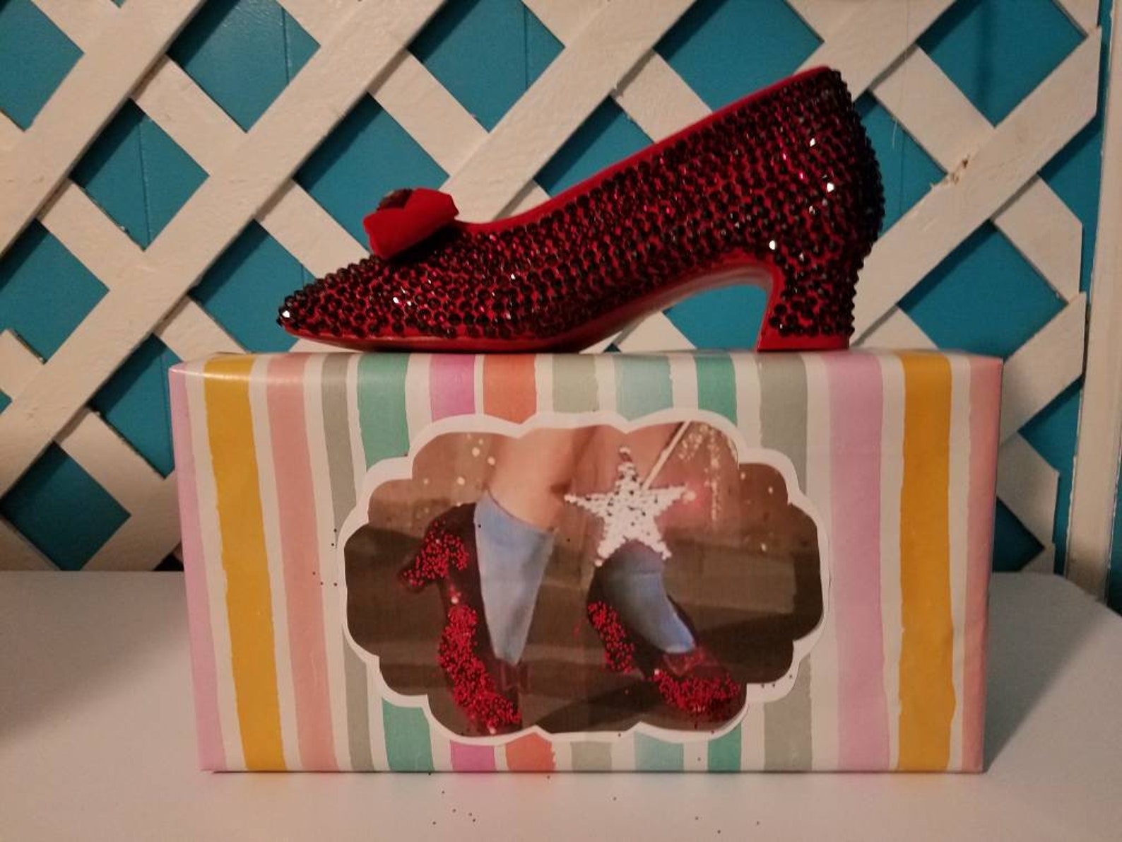 Return to Oz Inspired Swarovski Crystal Ruby Slippers - Etsy