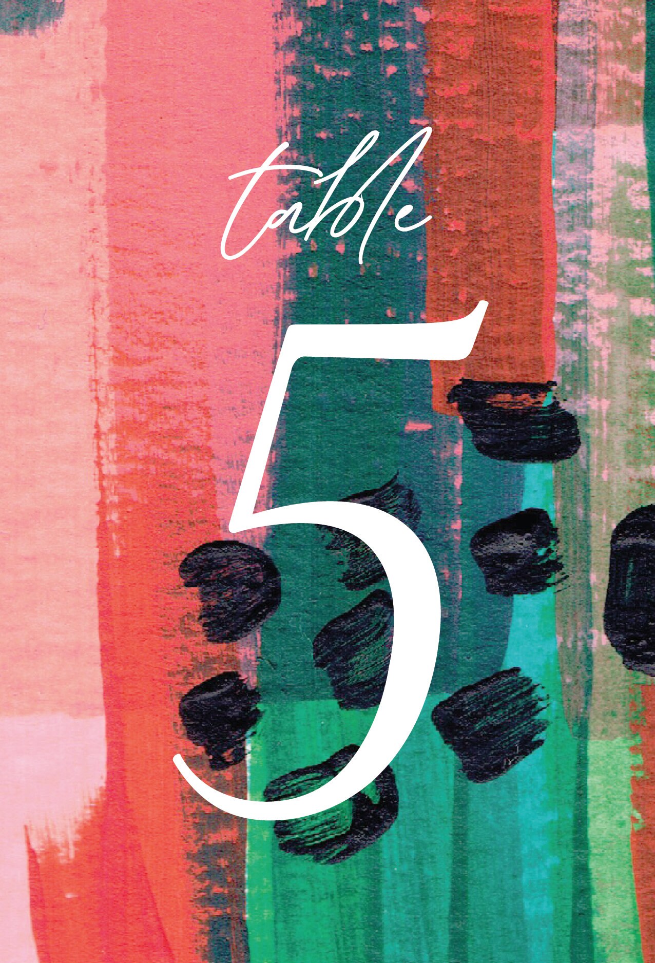 Abstract Painting Wedding Invitation | Wedding Invite | Invitation ...