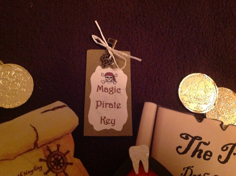 Pirate Tooth Fairy Kit With Pirate Fairy Door Pirate Tooth - Etsy