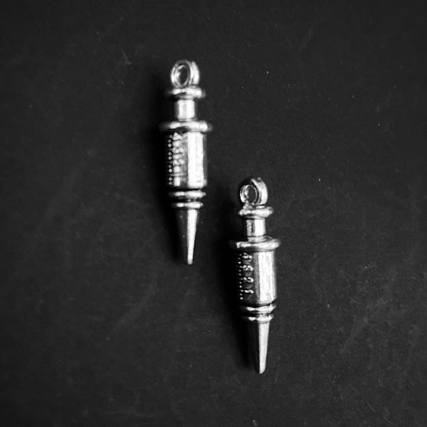 Syringe Needle Charm - Etsy